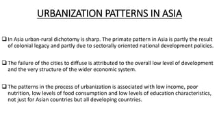 Levels, Patterns and Trends of Urbanization (World) | PPTX