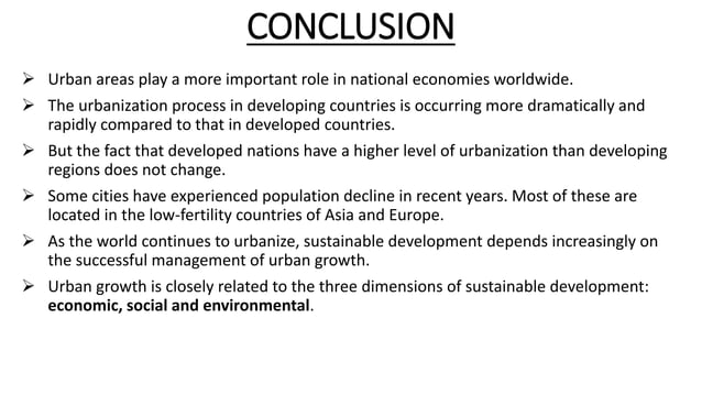 Levels Patterns And Trends Of Urbanization World Pptx