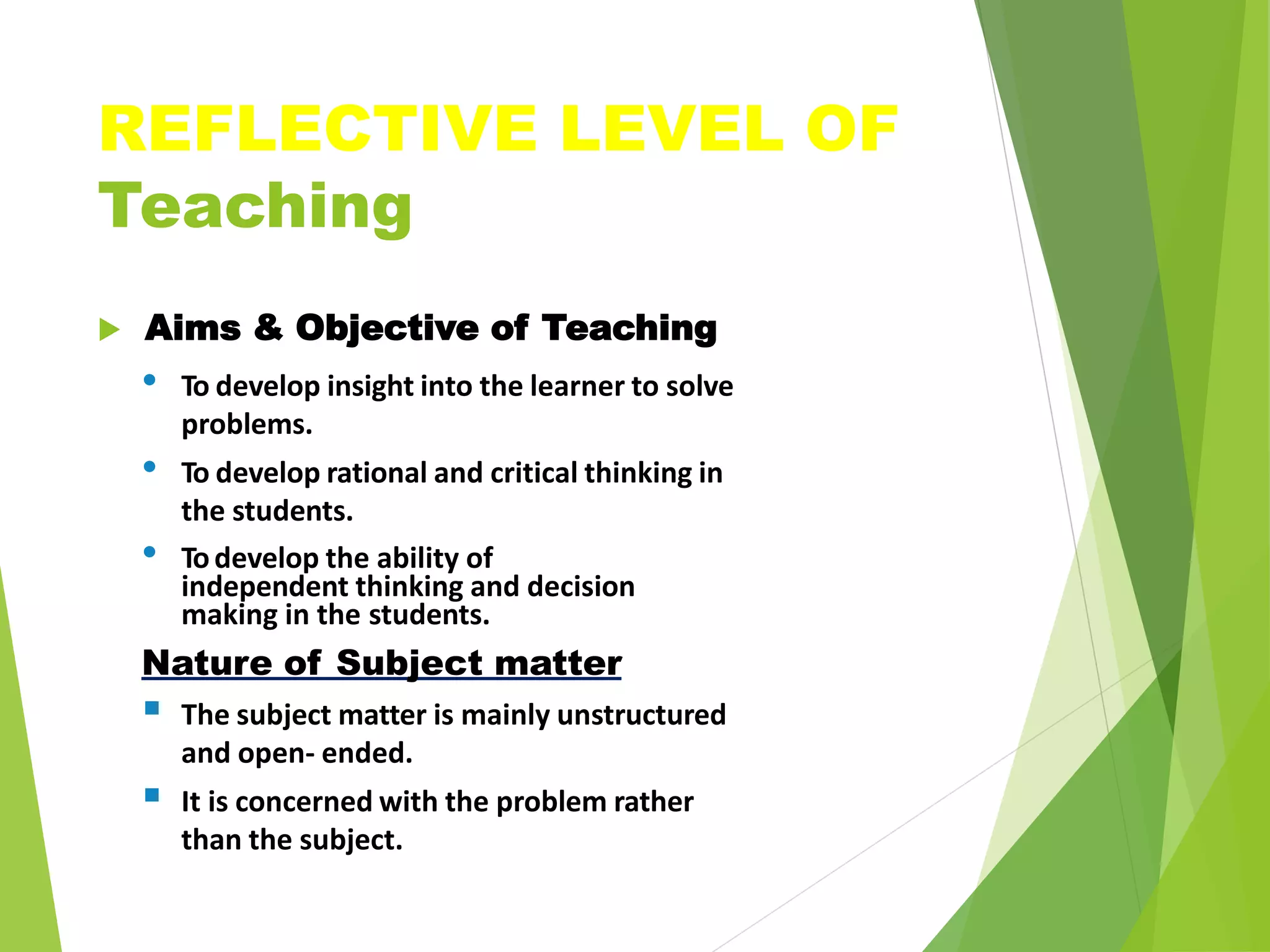 LEVELS & PHASES OF TEACHING.pptx