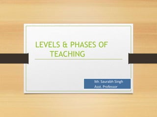 LEVELS & PHASES OF TEACHING.pptx