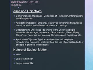 LEVELS & PHASES OF TEACHING.pptx