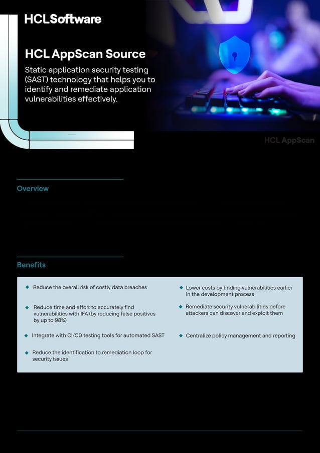 Level Up Web App Security: Start Your Free Trial of HCL AppScan Source | PDF
