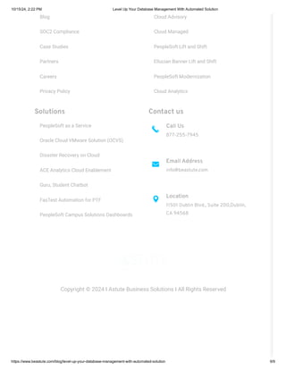 Level Up Your Database Management With Automated Solution.pdf