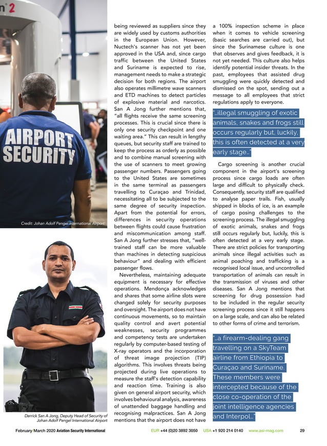 The Route to One Million Passengers: Increasing Security Efforts in ...