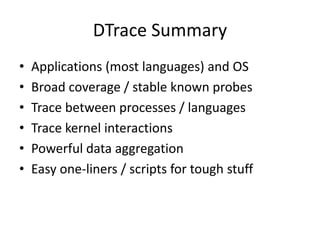 Understanding Performance with DTrace | PPT