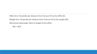 TYPES OF LEVER | PPTX