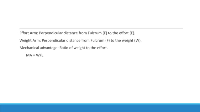TYPES OF LEVER | PPTX