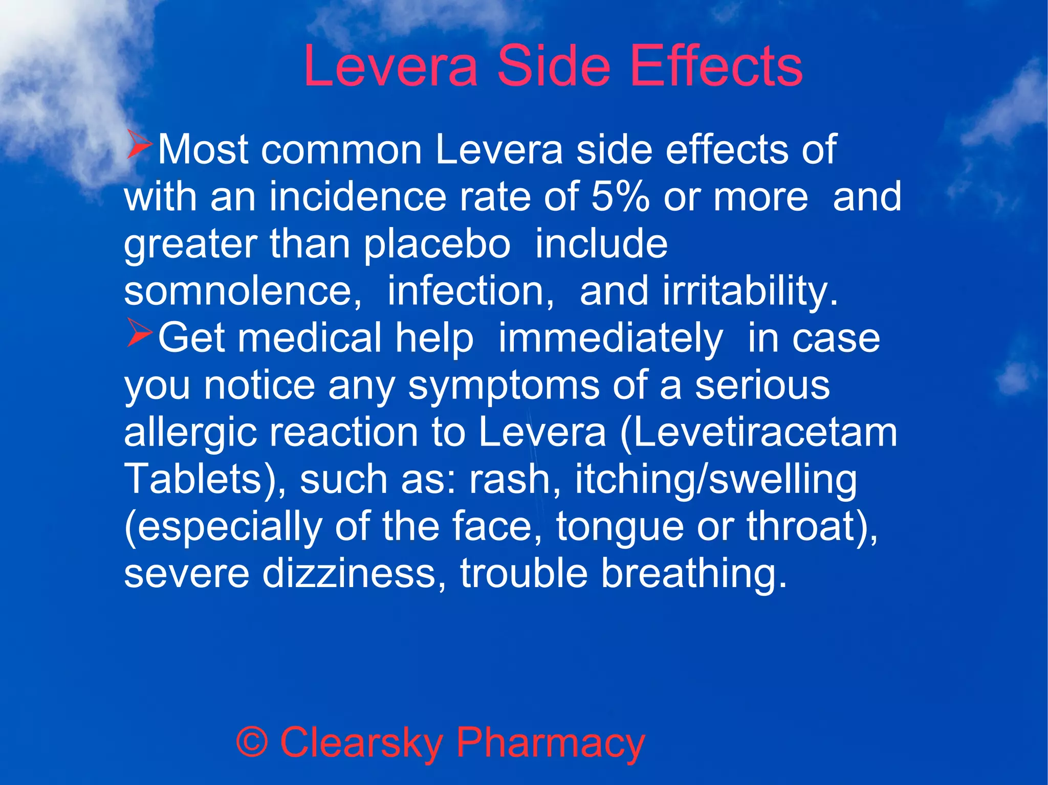 Levera (Levetiracetam Tablets) | ODP