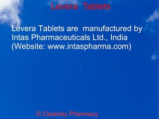 Levera (Levetiracetam Tablets) | ODP