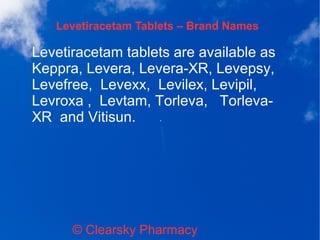 Levera (Levetiracetam Tablets) | ODP