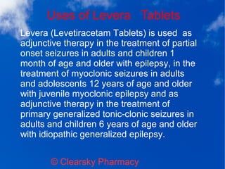 Levera (Levetiracetam Tablets) | ODP