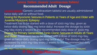 Levera Tablets by Intas (Generic Levetiracetam Tablets) | PDF