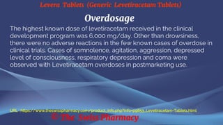 Levera Tablets by Intas (Generic Levetiracetam Tablets) | PDF