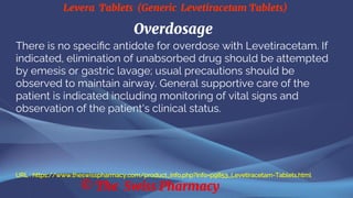 Levera Tablets by Intas (Generic Levetiracetam Tablets) | PDF