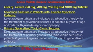 Levera Tablets by Intas (Generic Levetiracetam Tablets) | PDF