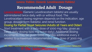 Levera Tablets by Intas (Generic Levetiracetam Tablets) | PDF