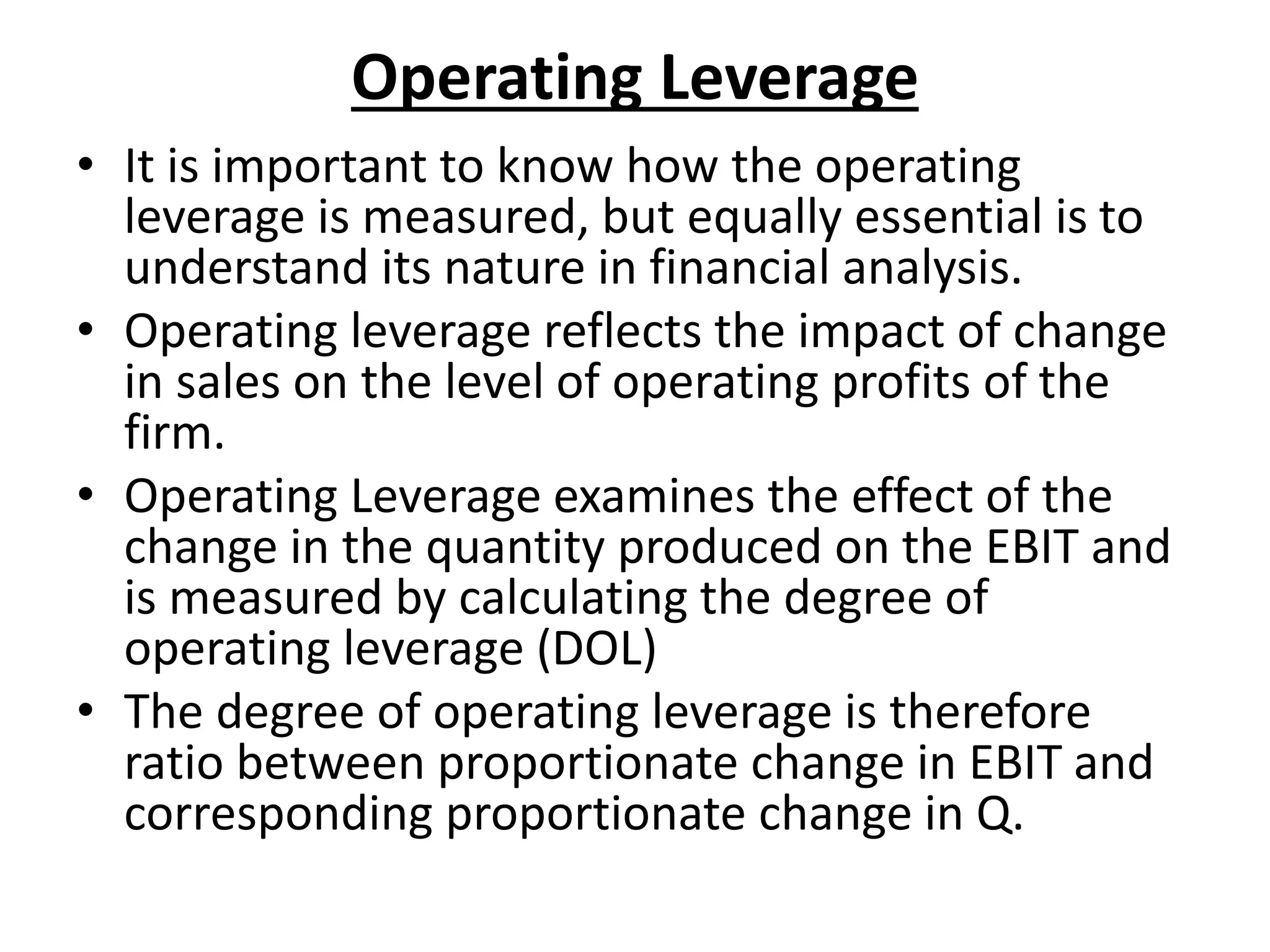 Leverage #Financial_Management | PPTX