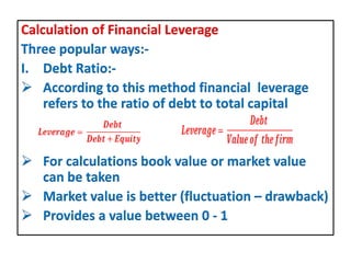 Leverage | PPT