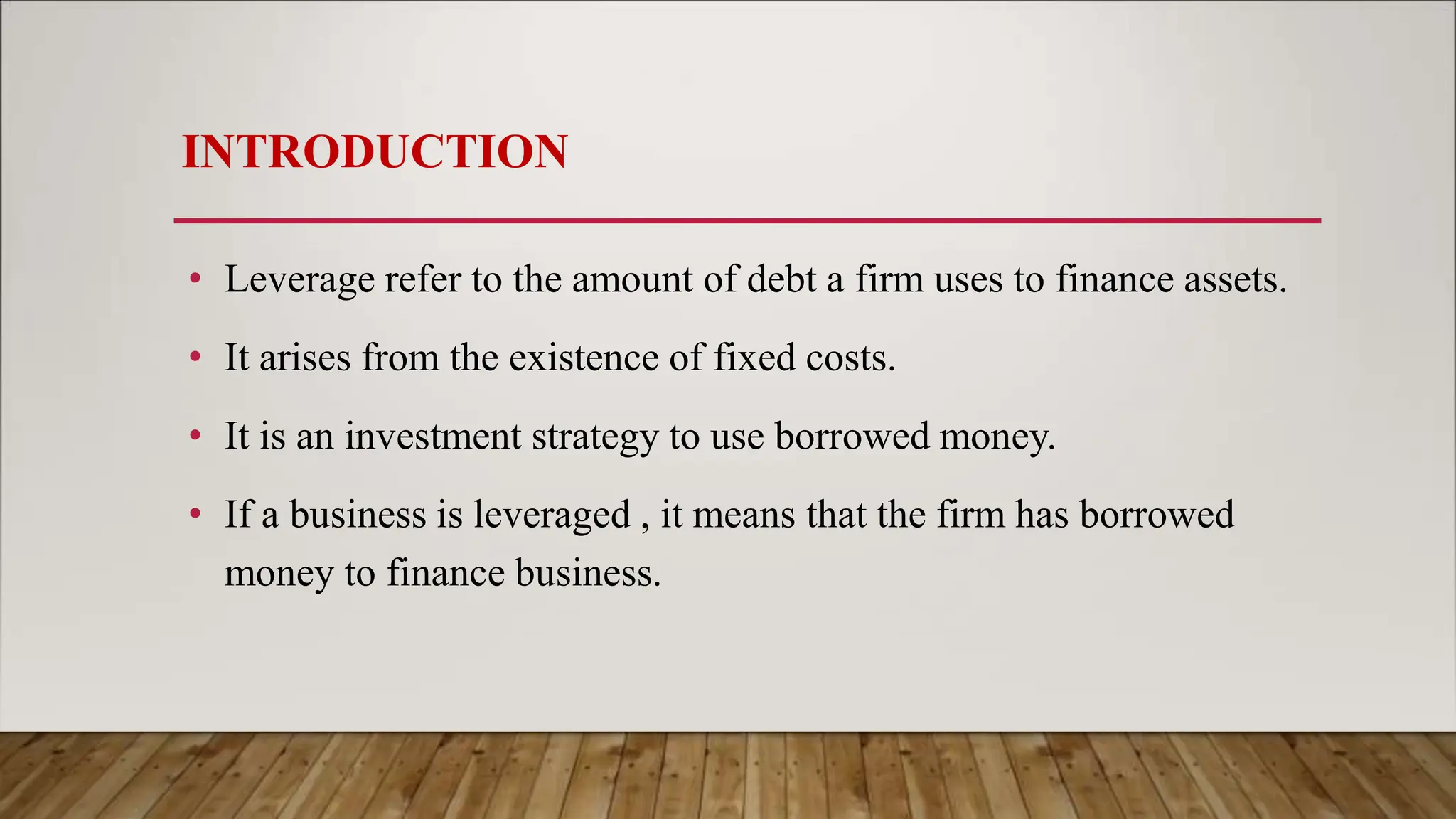 Capital structure -leverage analysis.ppt