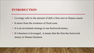 Capital structure -leverage analysis.ppt