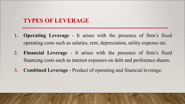 Capital structure -leverage analysis.ppt