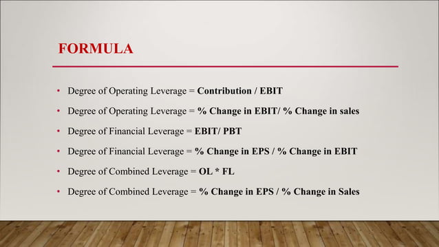 Capital structure -leverage analysis.ppt