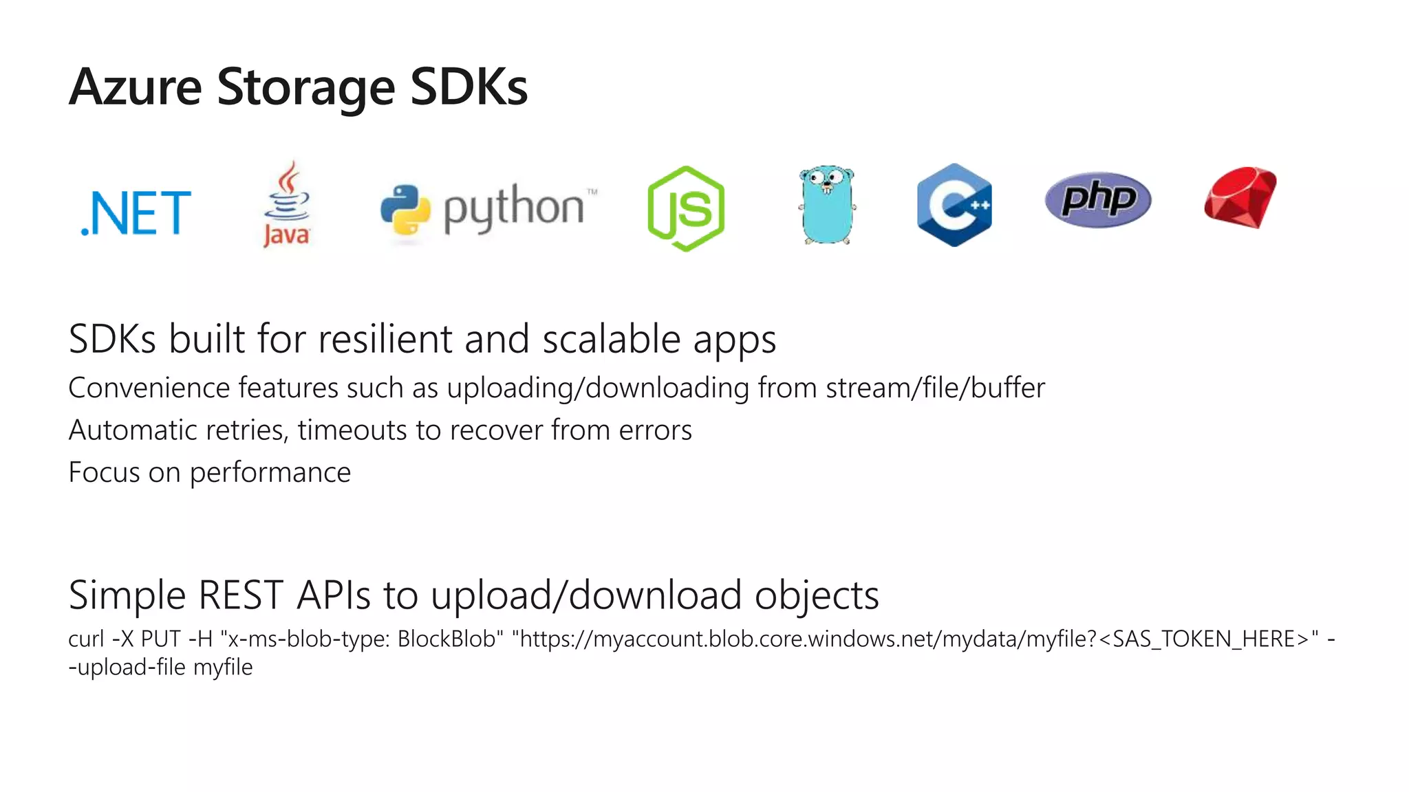 Leverage Azure Blob Storage to build storage intensive cloud native applications | PPT