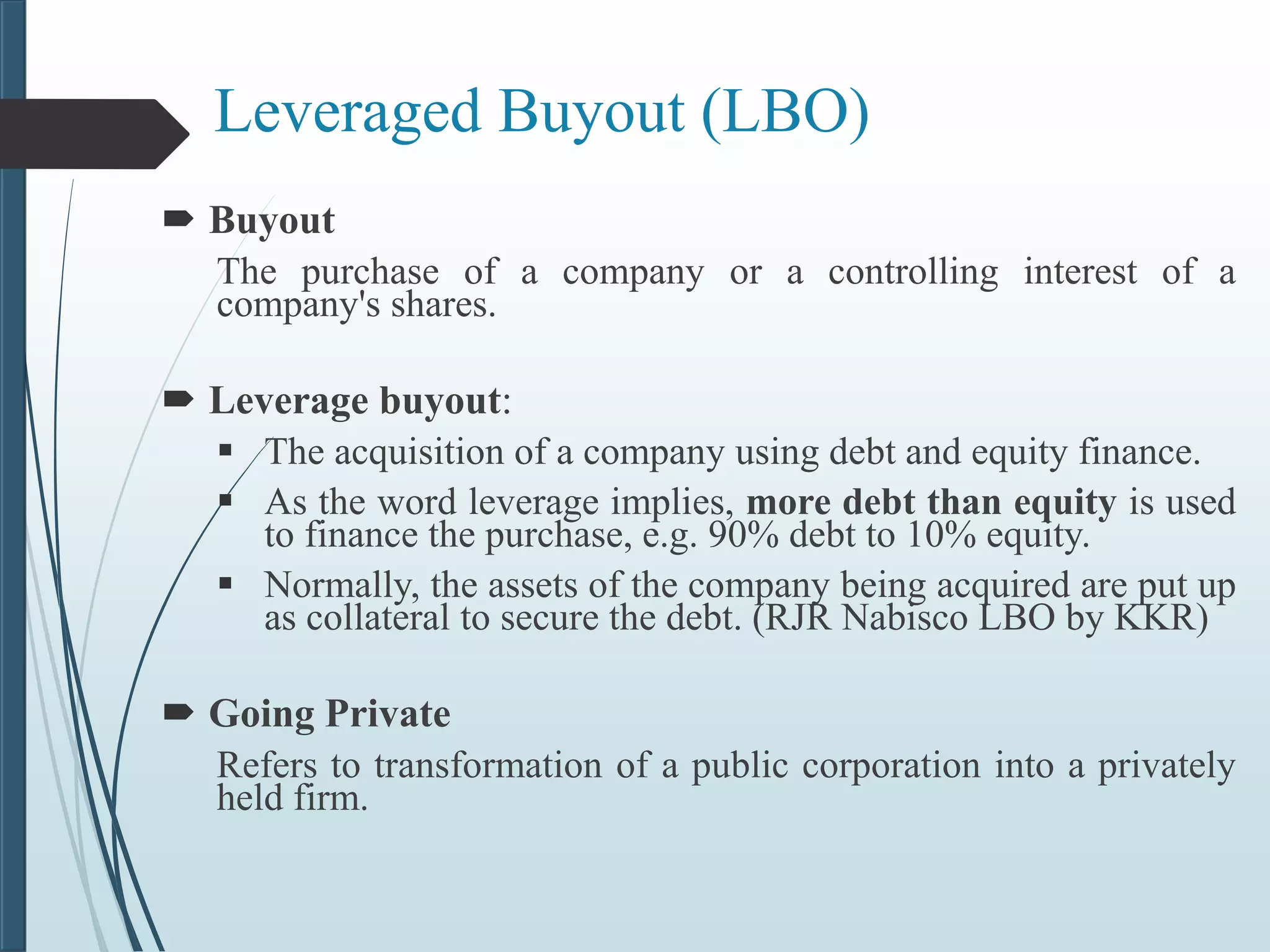 ~$Leveraged buyout | PPT