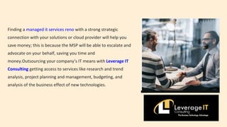 Leverage ITC - Managed IT Services Reno | PPT