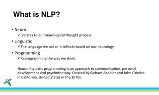 Leverage Neuro-Linguistic Programming NLP for Agile coaching | PPT