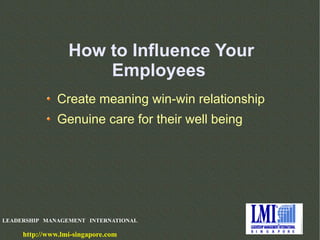 Leverage on your power to influence | PDF | Business and Finance