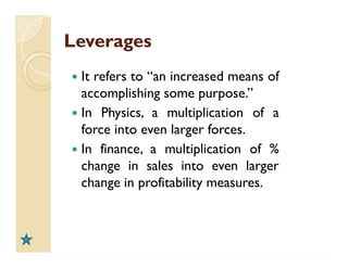 Leverages | PPT