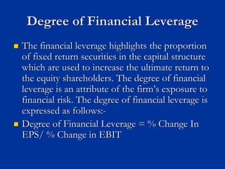 Leverages | PPT