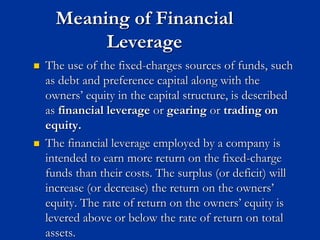 Leverages | PPT
