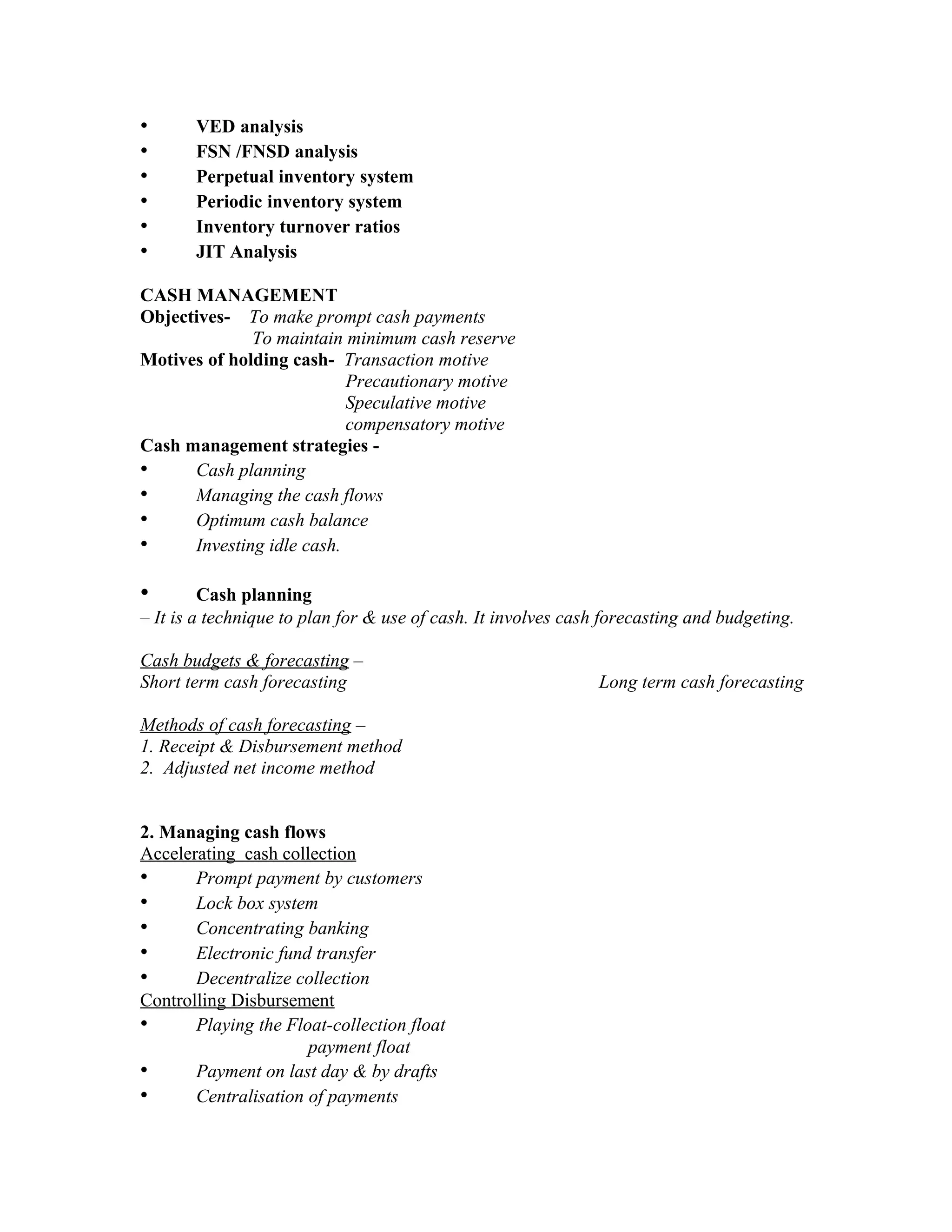 Leverages Problems | DOC