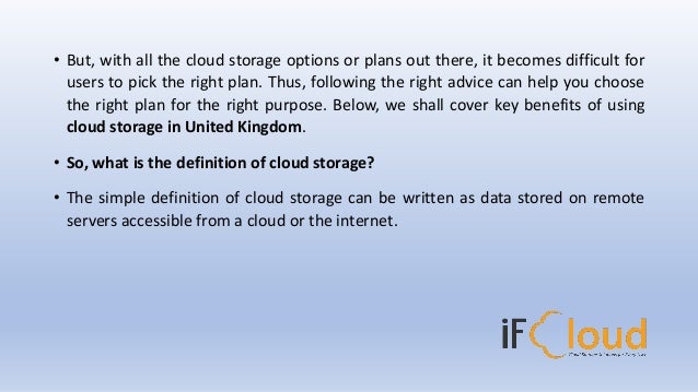 Leverage the Best Cloud Storage | PPT