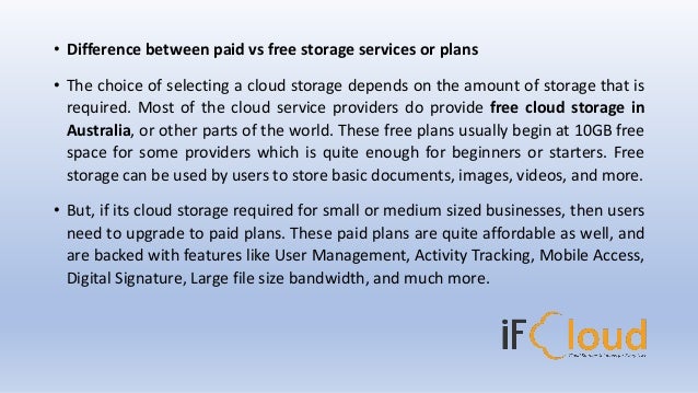 Leverage the Best Cloud Storage | PPT