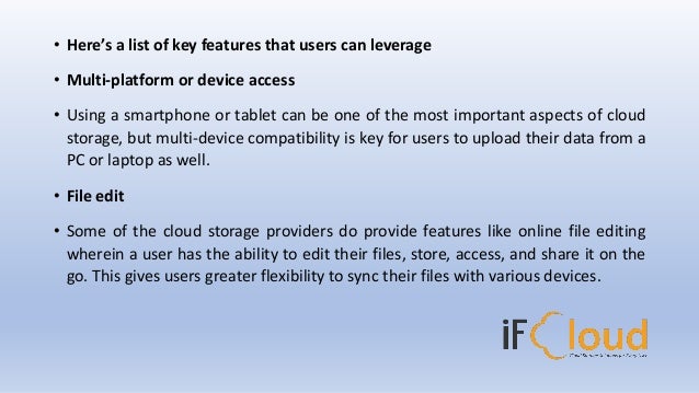 Leverage the Best Cloud Storage | PPT