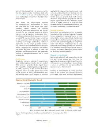 Leveraging Cloud for Non-Production Environments | PDF