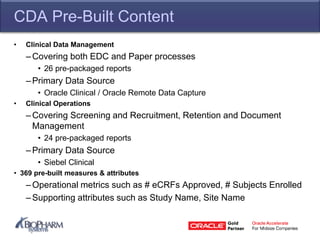 Leveraging Oracle's Clinical Development Analytics to Boost ...