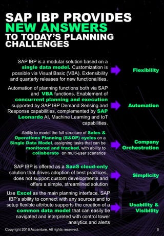Leveraging accenture and sap ibp for increased flexibility and ...