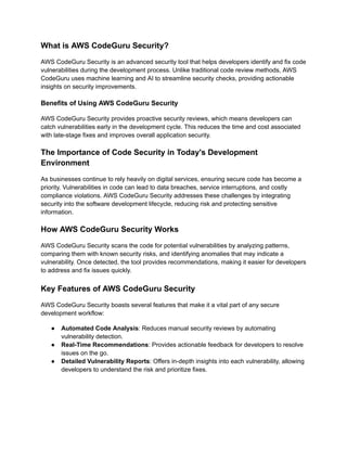Leveraging AI-Powered AWS Codeguru Security to Detect and Resolve Code Vulnerabilities.pdf