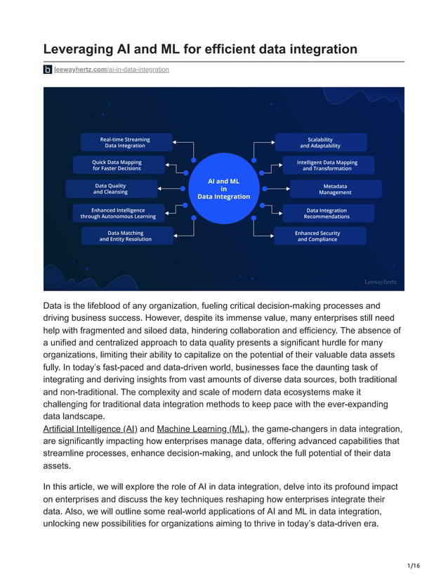 Leveraging AI and ML for efficient data integration.pdf