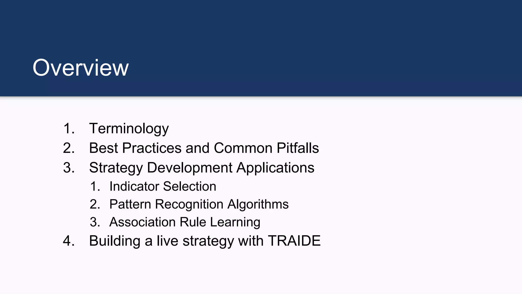 Leveraging artificial intelligence to build algorithmic trading ...