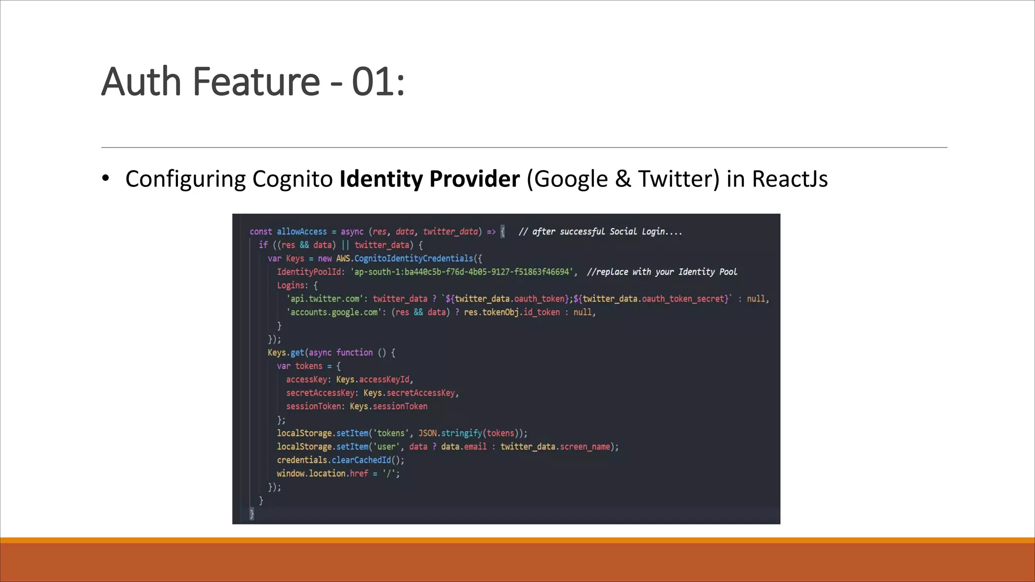 Leveraging AWS Cognito Identity Pool | PPT