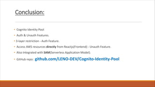 Leveraging AWS Cognito Identity Pool | PPT