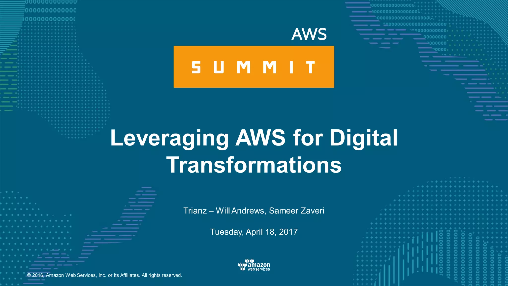 Leveraging aws for digital transformation | PPT