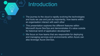 Leveraging Azure DevOps across the Enterprise | PPTX
