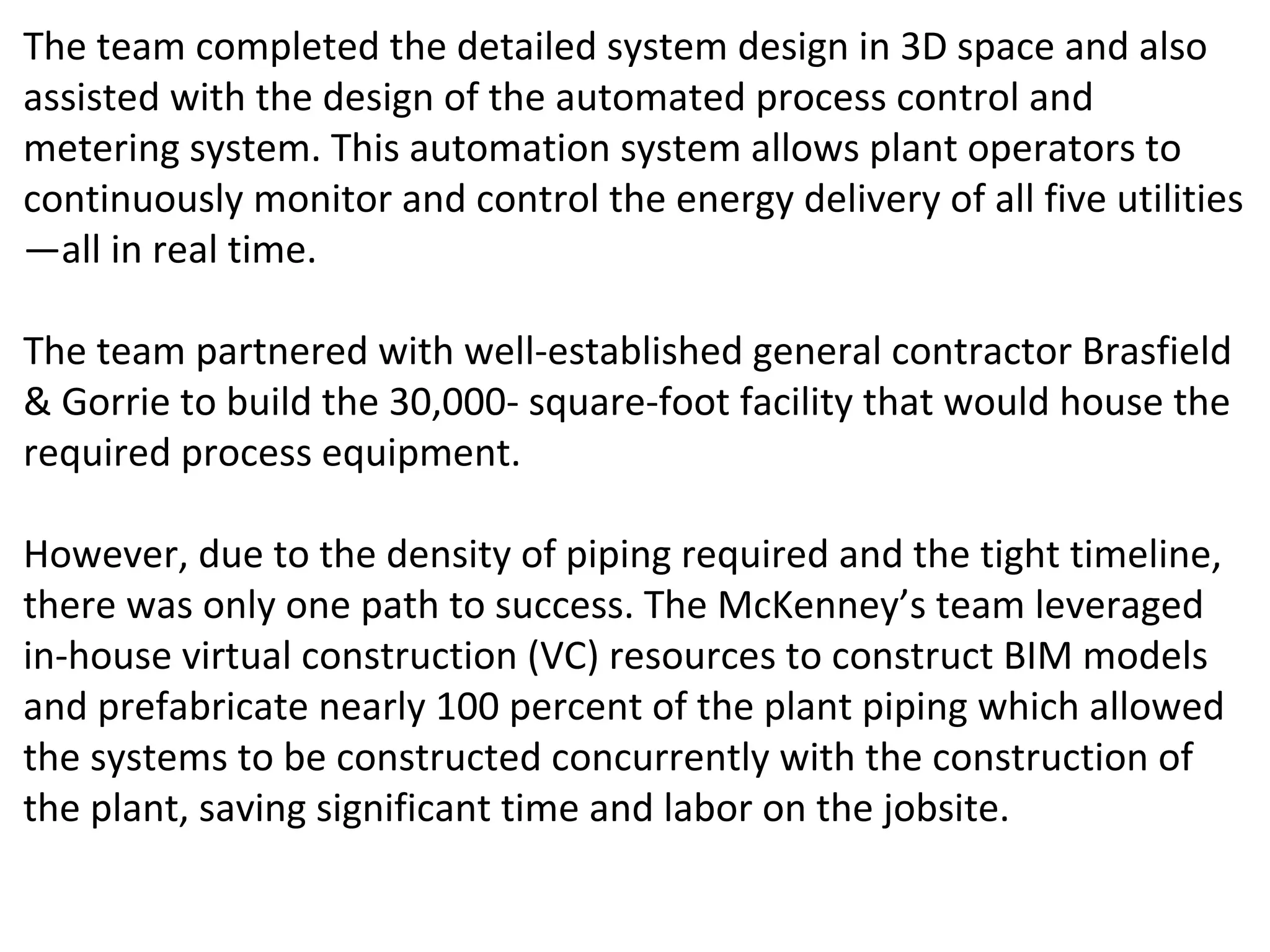 Central Utility Plant Design and Construction | PPT