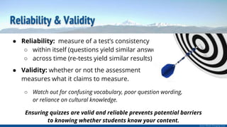 Leveraging Canvas Quiz Analysis to Improve Your Online Assessments | PPT